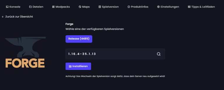 Minecraft Modpack für einen Server vorbereiten | ByteBlitz Wiki
