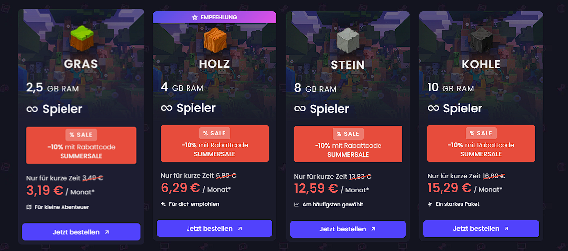 Wie viel Arbeitsspeicher benötige ich für Minecraft Server? | ByteBlitz ...